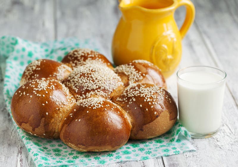 Sweet Egg Daisy Bread stock photo. Image of baked, breakfast - 51081204