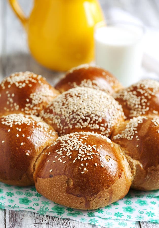 Sweet Egg Daisy Bread stock photo. Image of baked, spring - 51079826