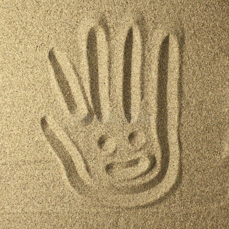Sweet Face in the Sand Handwriting in the Sand Stock Image - Image of ...