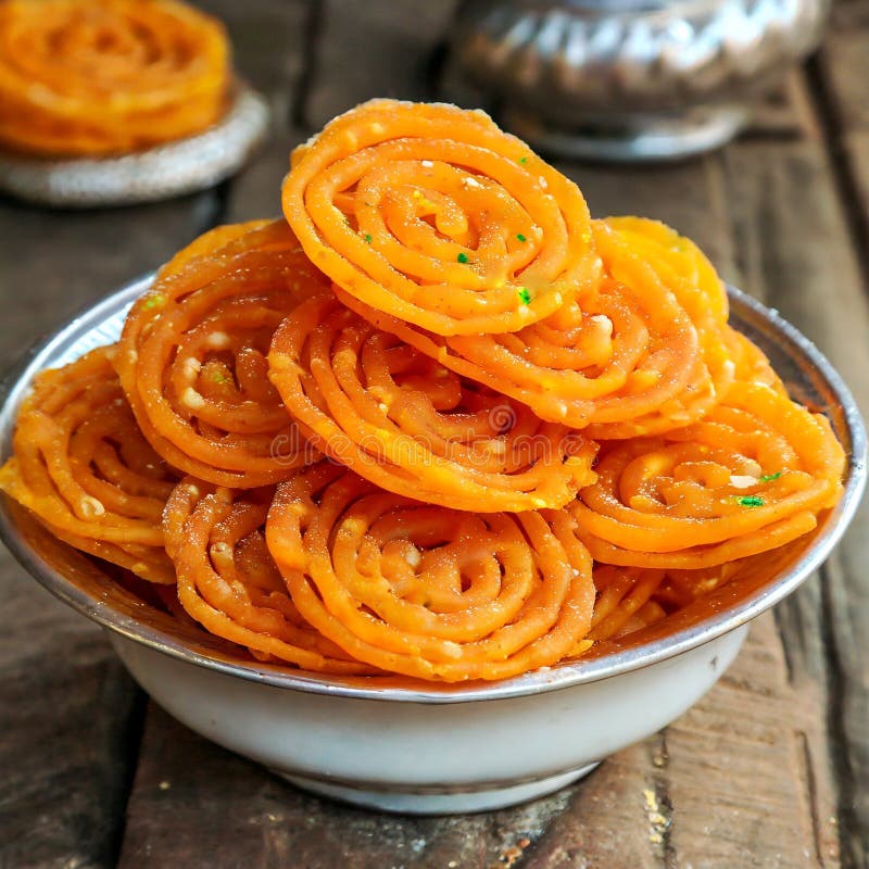 Sweet food Jalebi Sweet stock photo. Image of popular - 302102924