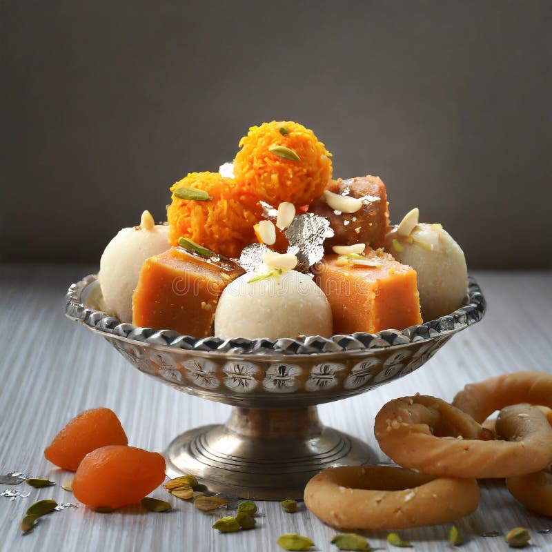 Sweet food Mix sweets stock illustration. Illustration of sugary ...