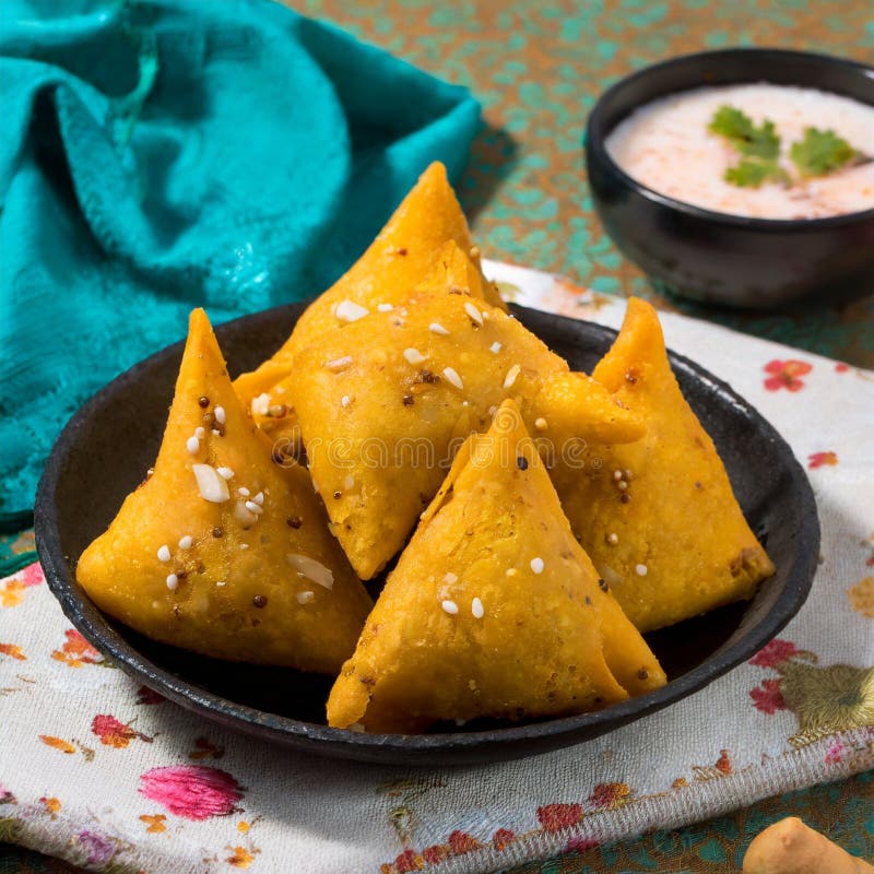 Sweet food Sweet samosa stock illustration. Illustration of food ...