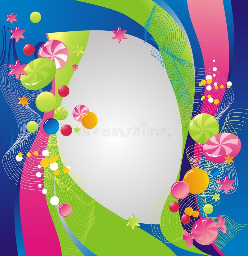 Sweet frame stock vector. Illustration of gaudy, collection - 11872358