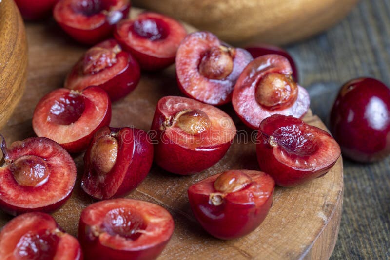 Sweet Fresh Cherries with Other Products Stock Photo - Image of organic ...