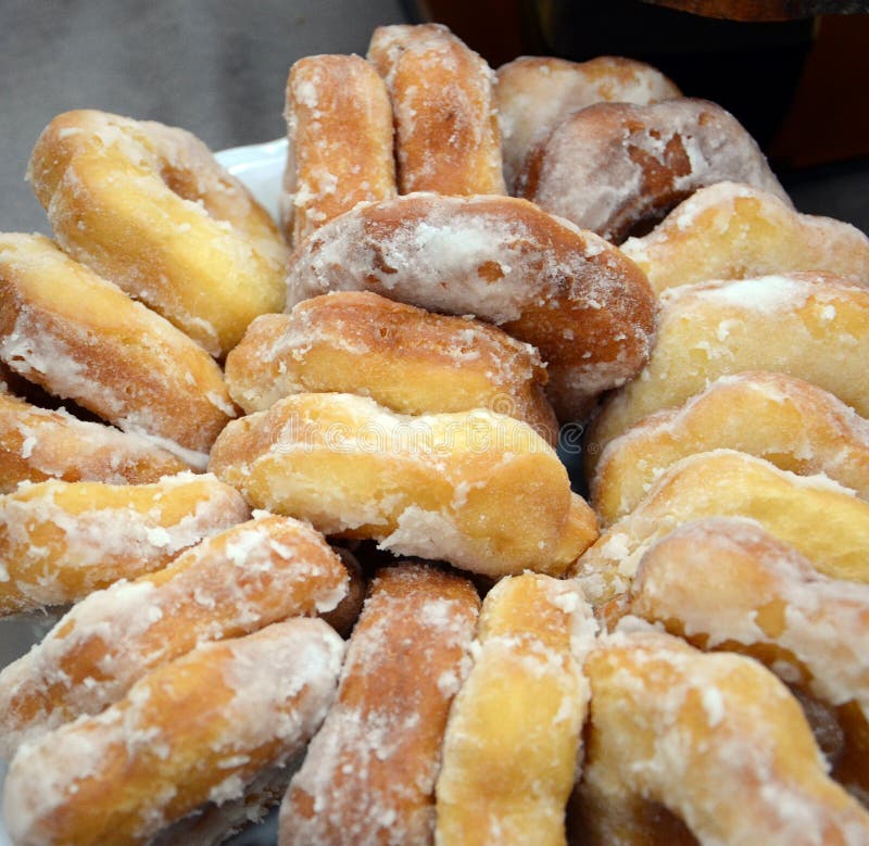 Sweet fresh donuts stock photo. Image of five, delicious - 48355862