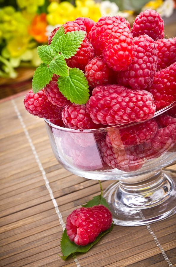 Sweet Fresh Raspberry Fruits Stock Image - Image of closeup, freshness ...