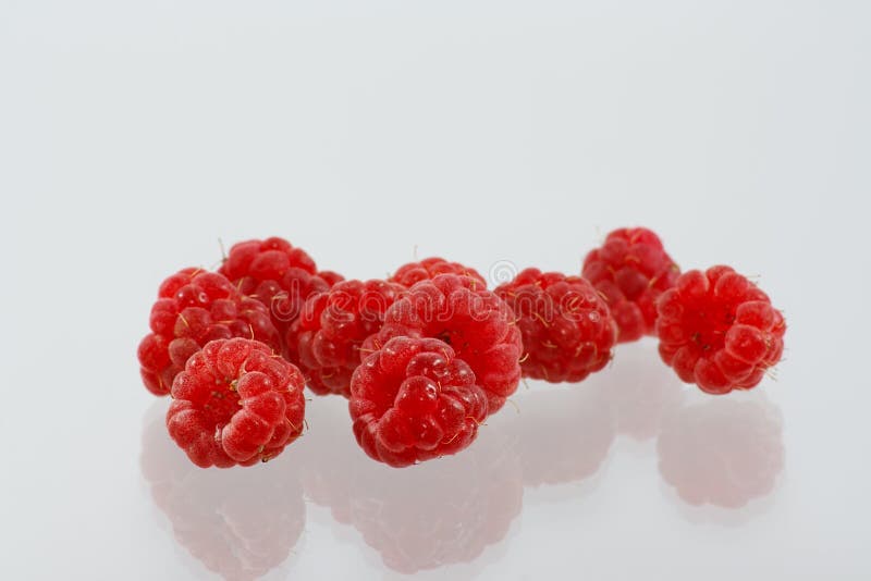 The Sweet Fresh Red Raspberries Stock Image - Image of vitamins, fruit ...