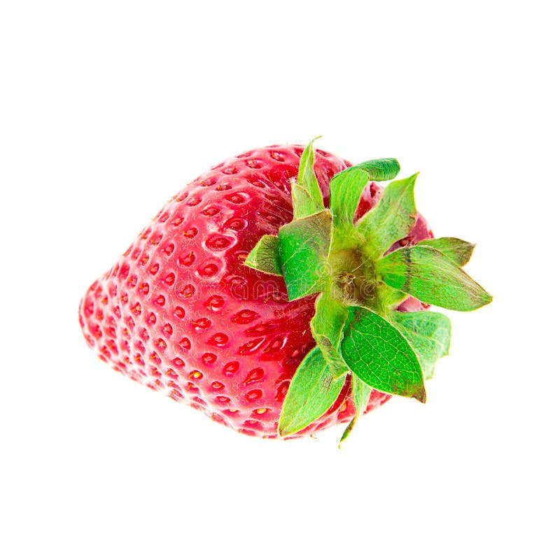 Sweet Fresh Strawberry Isolated Stock Image - Image of close, isolated ...