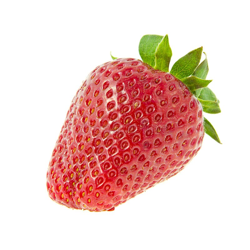 Sweet Fresh Strawberry Isolated Stock Photo - Image of health ...