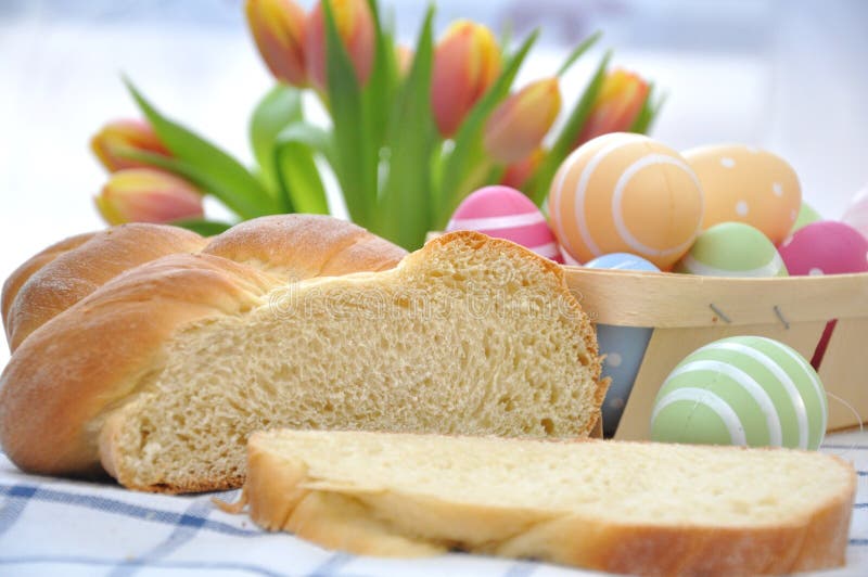 Traditional Easter Table Settings Stock Photo - Image of breakfast ...