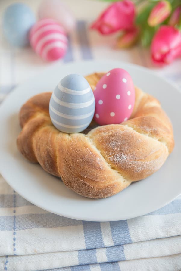 Sweet german easter bread stock image. Image of paskha - 86428501