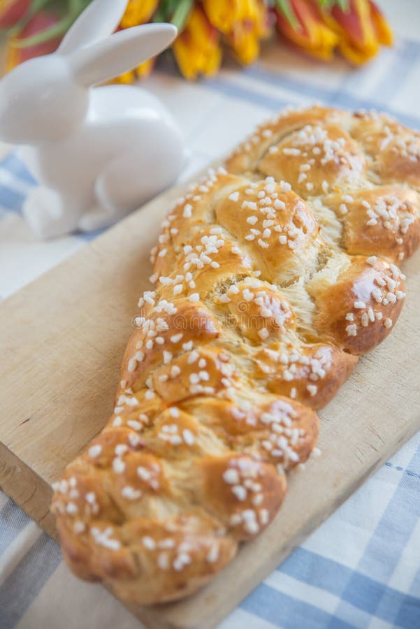 Sweet german easter bread stock photo. Image of paskha - 86428784
