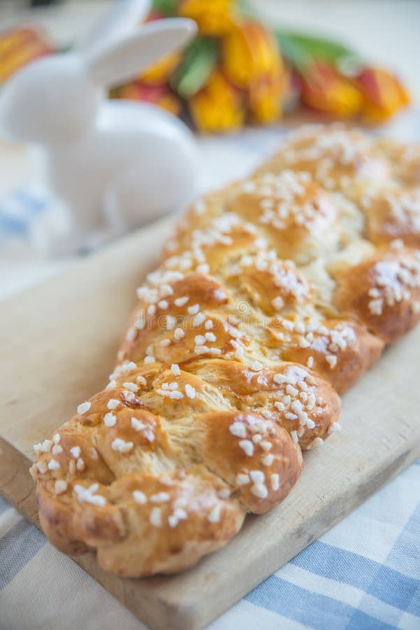 Sweet german easter bread stock photo. Image of cake - 86428800