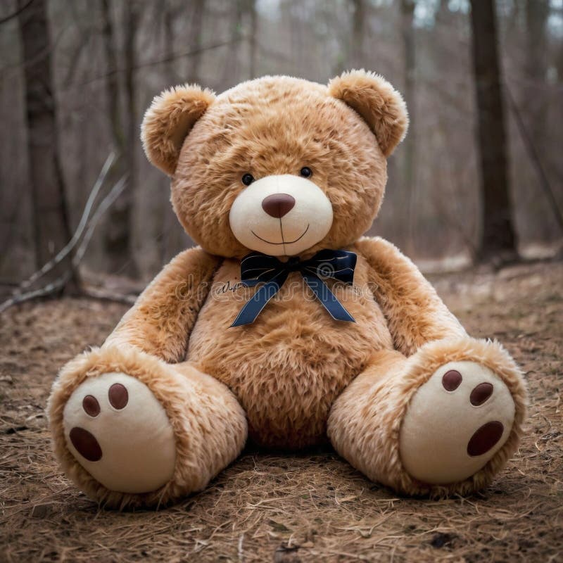 Sweet giant Teddy bear stock illustration. Illustration of teddie ...