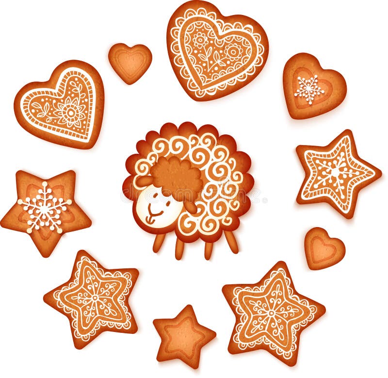 Sheep and Christmas tree stock vector. Illustration of symbol - 46794695