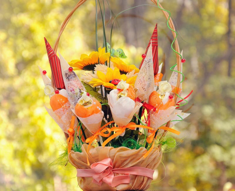 Sweet Handmade Basket stock photo. Image of handiwork - 25069770
