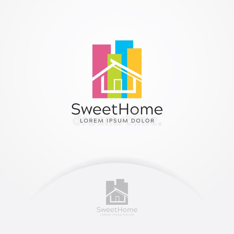 Sweet home logo design stock vector. Illustration of exterior - 144519022