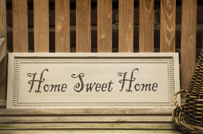 Sweet home sign stock photo. Image of house, proverbs - 7399726