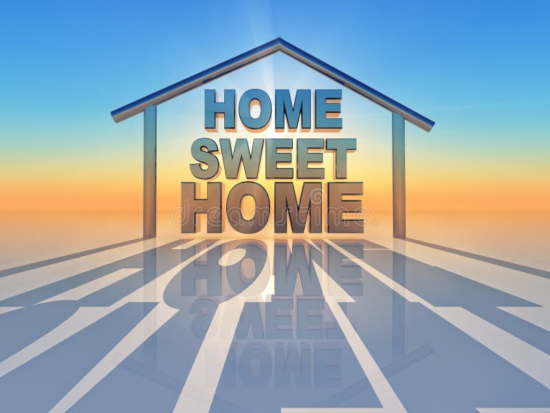 Sweet home stock illustration. Illustration of light - 59610581