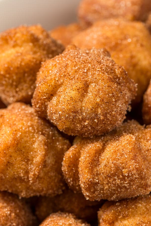 Sweet Homemade Churro Donut Bites Stock Image - Image of dessert ...