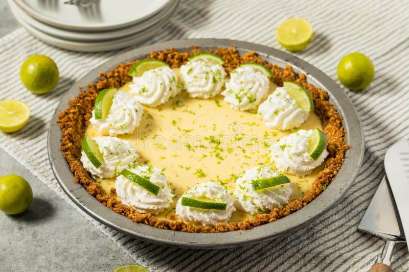 Sweet Homemade Key Lime Pie Stock Photo - Image of zest, homemade ...