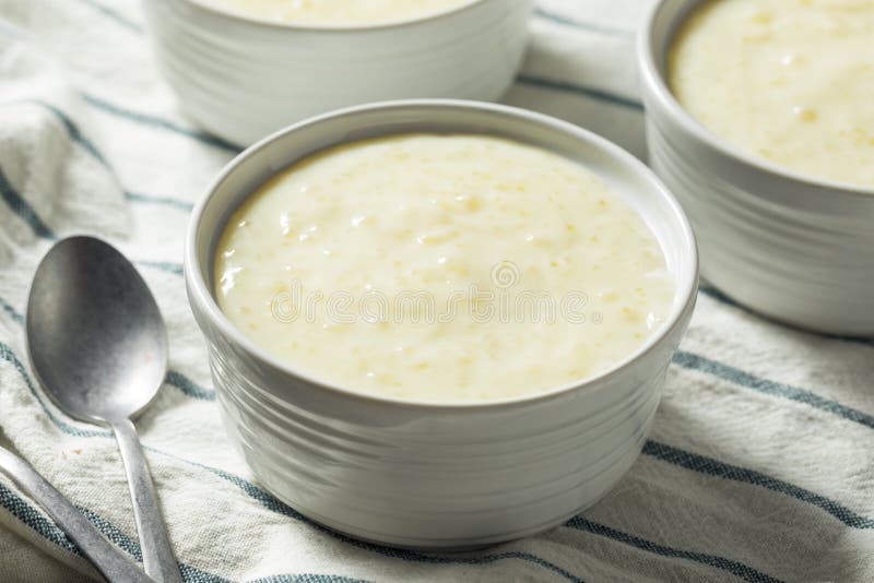 Sweet Homemade Tapioca Pudding Stock Photo - Image of asian, bowl ...