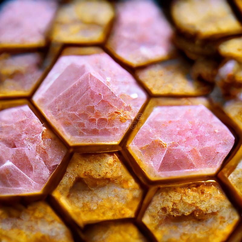 Sweet Honeycomb and Honey Cells Artistic Impressions Stock Image ...