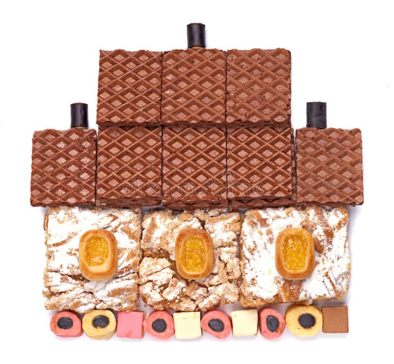 Sweet house. stock photo. Image of cake, pastry, confectionery - 30839200