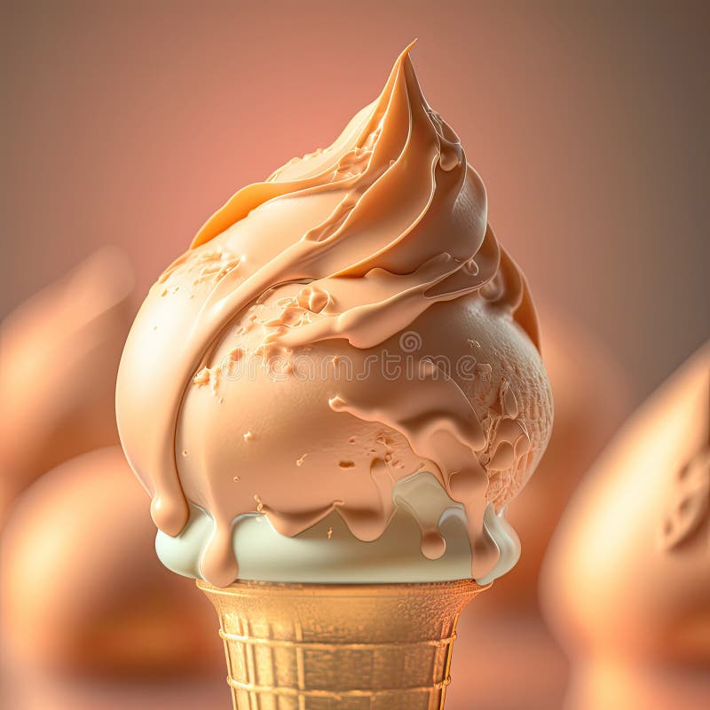 Sweet Ice Cream. Illustration Generative AI Stock Illustration ...