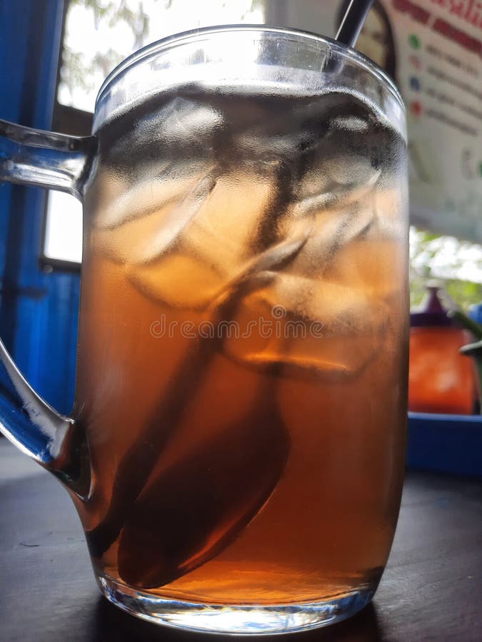Sweet Iced Tea, a Refreshing Drink from a Roadside Stall Stock Image ...