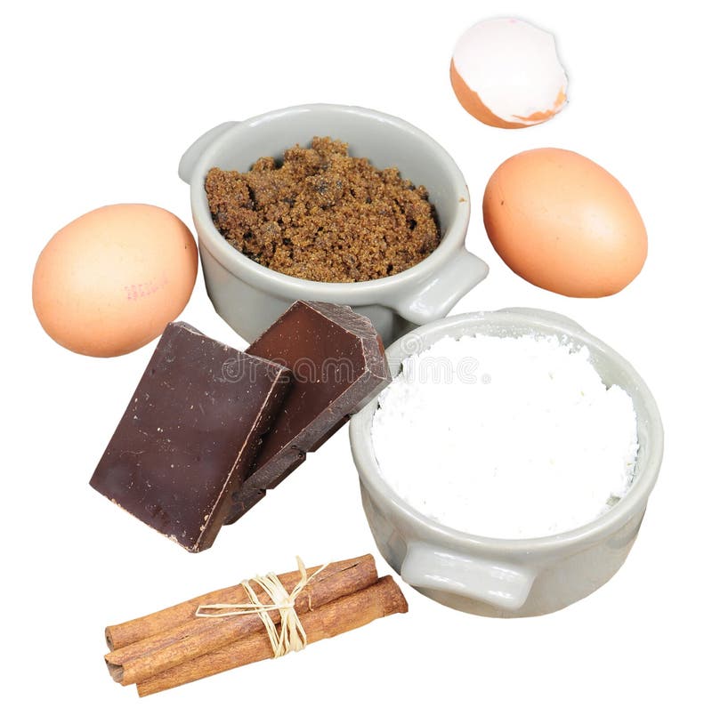 Sweet Ingredients for Cake, Isolated Stock Image - Image of baking ...