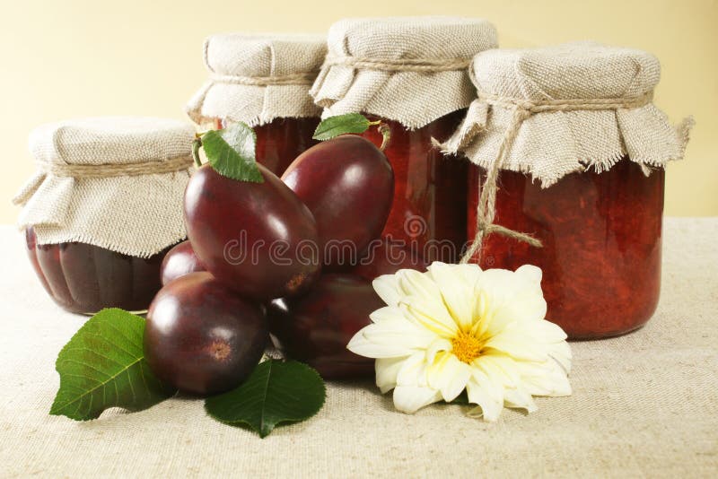 Sweet jam stock photo. Image of fresh, confiture, plum - 6012988
