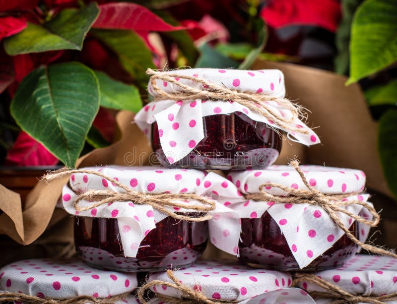 Sweet Red Jam with Flowerpot Stock Photo - Image of natural, fresh ...