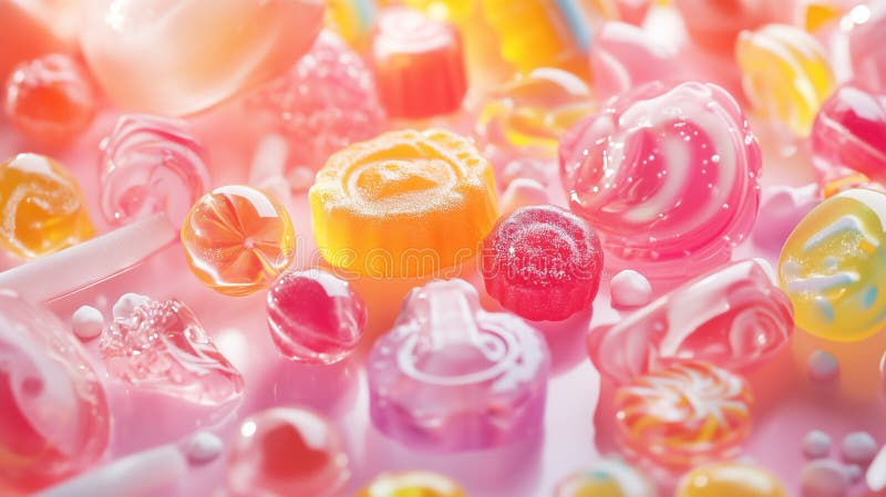 Sweet Jelly Candy. Sweet Mix of Sweet Jelly Stock Image - Image of ...