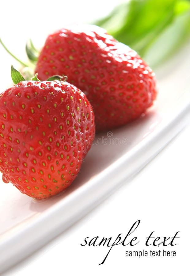 Sweet Juicy Red Strawberries Stock Image - Image of details, closeup ...