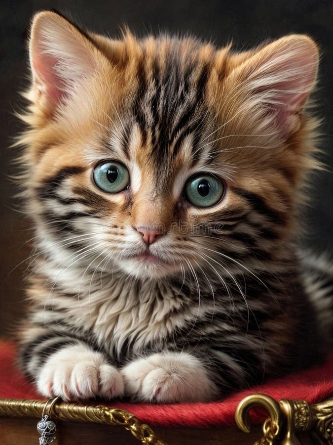 Sweet kitten or baby cat stock photo. Image of feline - 308475488