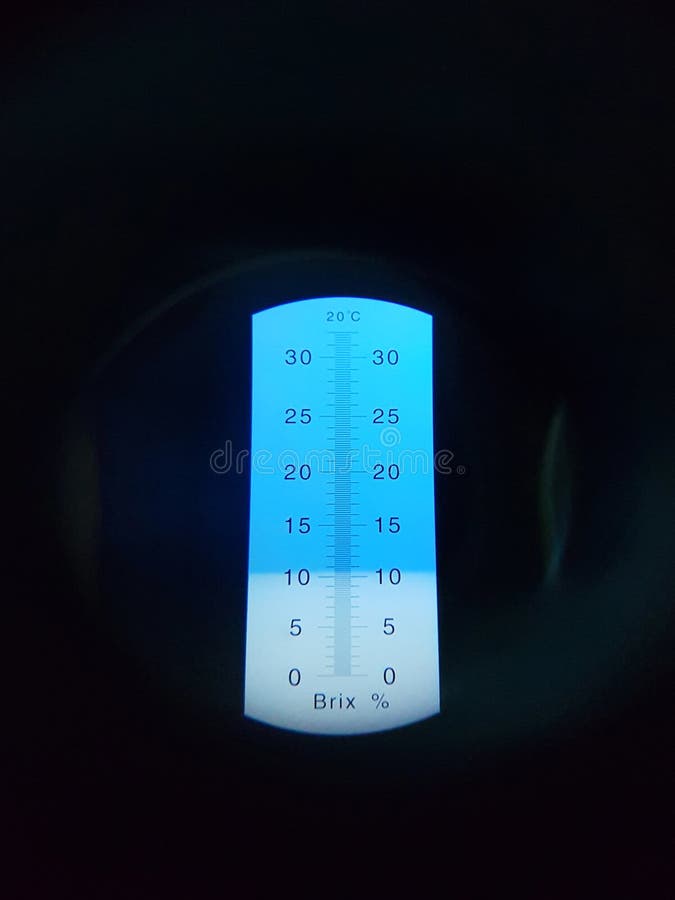 Sweet Level on Brix Meter Test Stock Photo - Image of agriculture ...