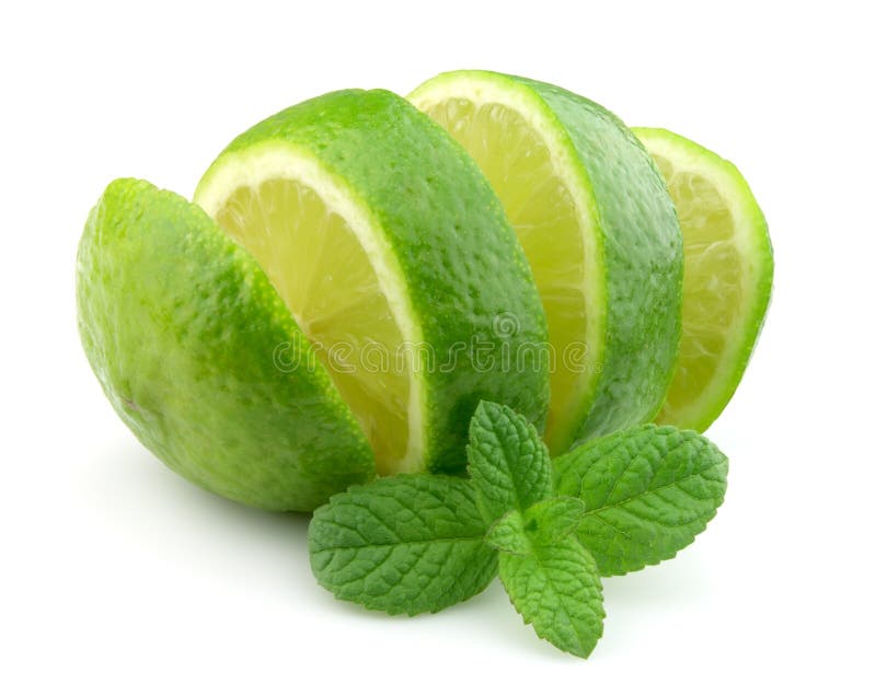 Sweet lime with mint stock image. Image of organic, lemon - 22059709