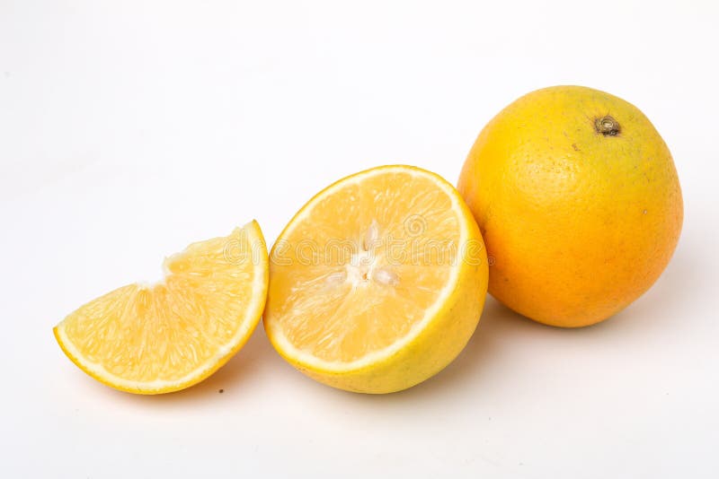 Sweet Lime Mosambi Fruit on White Background Stock Photo - Image of ...