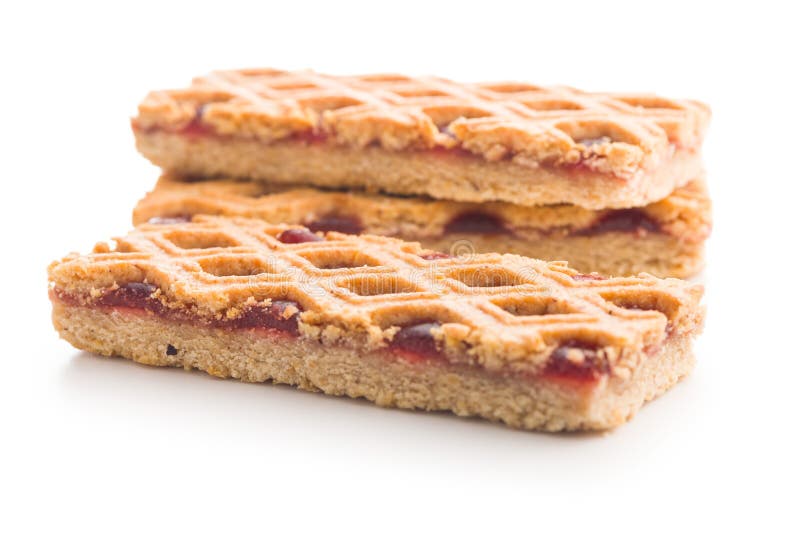 Sweet Linzer Cake Isolated on White Background Stock Photo - Image of ...