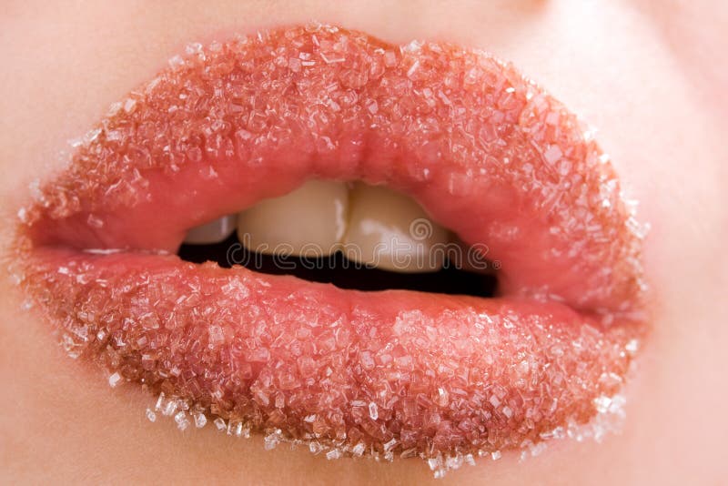 Sweet lips stock image. Image of girl, human, lady, dessert - 9064073