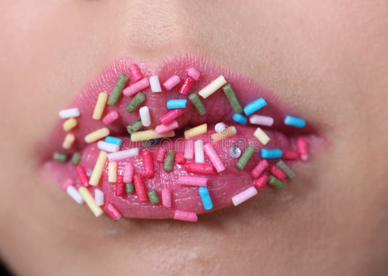 Sweet Lips stock image. Image of kiss, lick, woman, teeth - 83759059