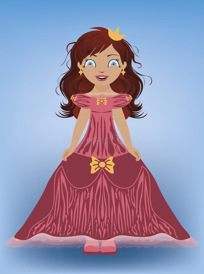 Sweet little princess stock vector. Illustration of dress - 35664462