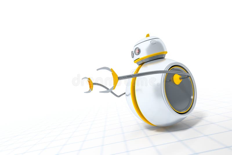 Sweet little robot stock illustration. Illustration of head - 60319236