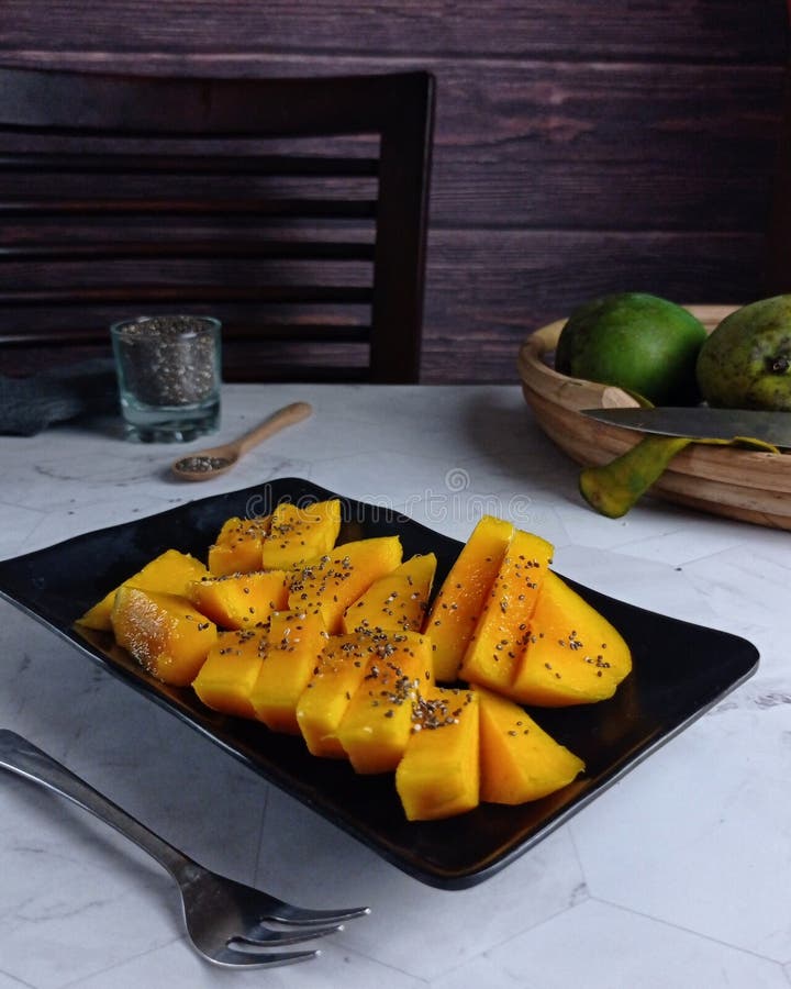 Sweet mango stock photo. Image of sweetmanggo, chiaseed - 315046554