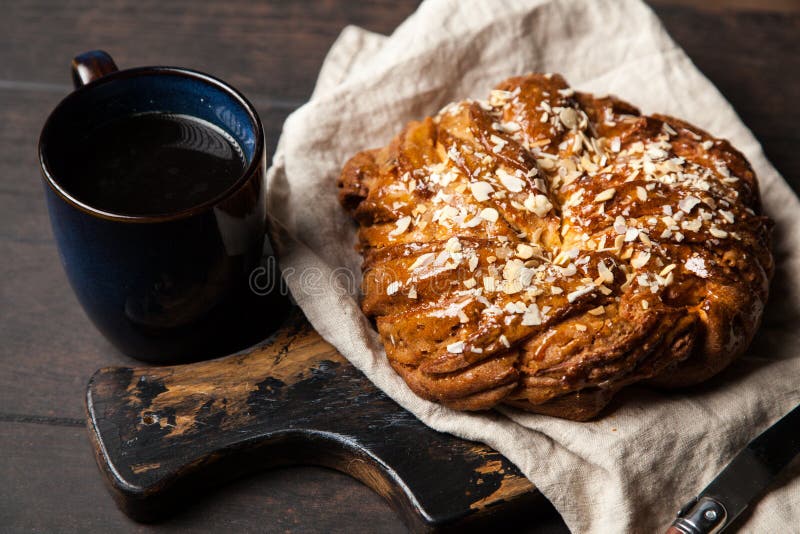 Sweet maple syrup bread stock image. Image of food, roll - 116733113