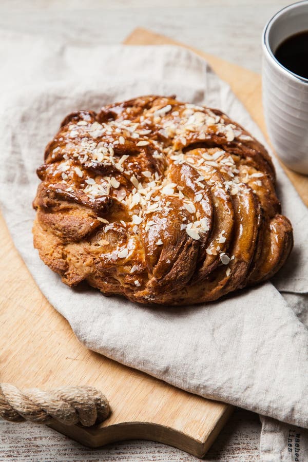 Sweet maple syrup bread stock photo. Image of almond - 117240266