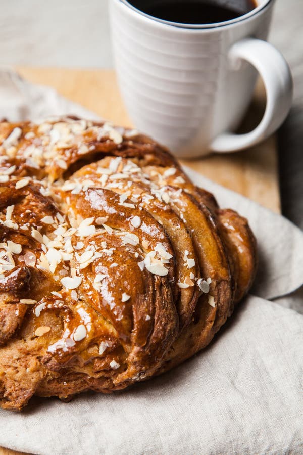 Sweet maple syrup bread stock image. Image of snack - 117240461