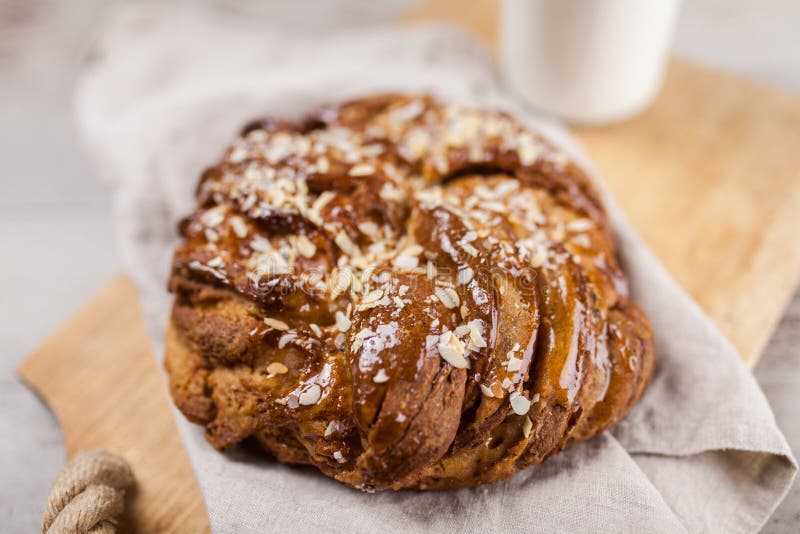 Sweet maple syrup bread stock photo. Image of nuts, crust - 117242436