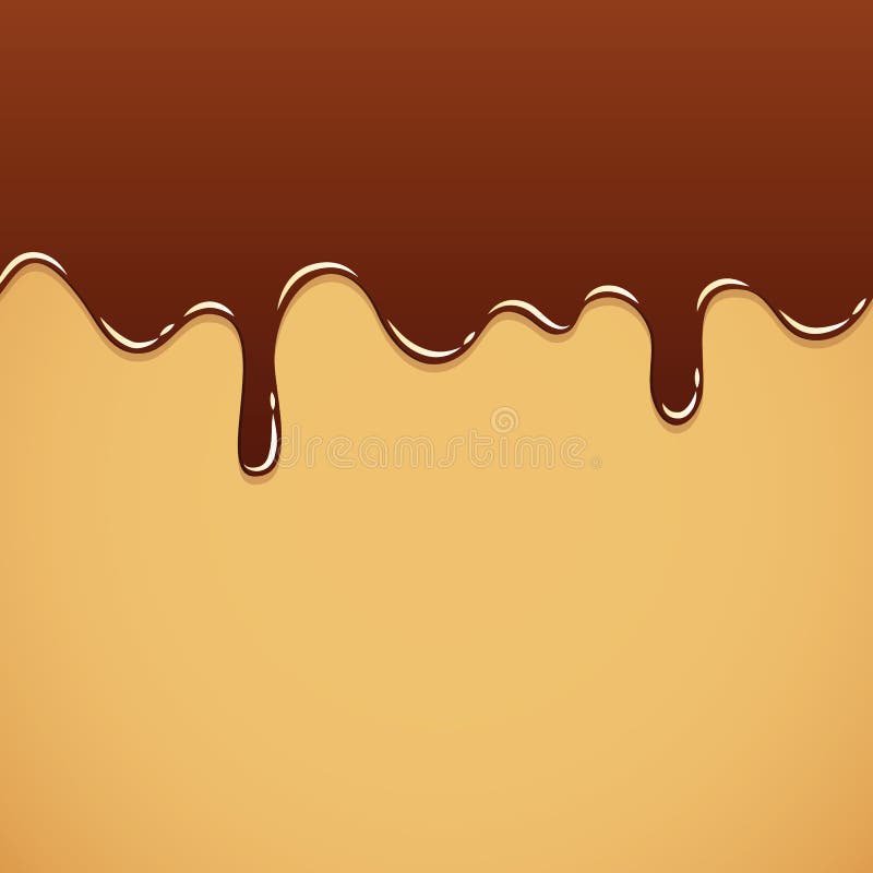 Sweet Melting Chocolate Icing Background Stock Vector - Illustration of ...